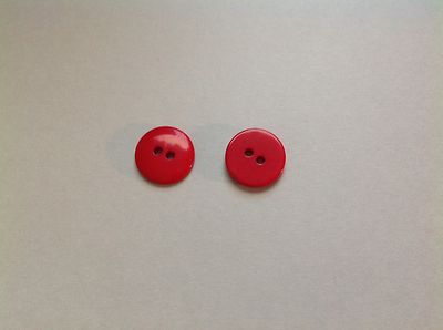 NEW 25PC BAG 5/8 INCH RED POLISHED FINISH BUTTONS | eBay