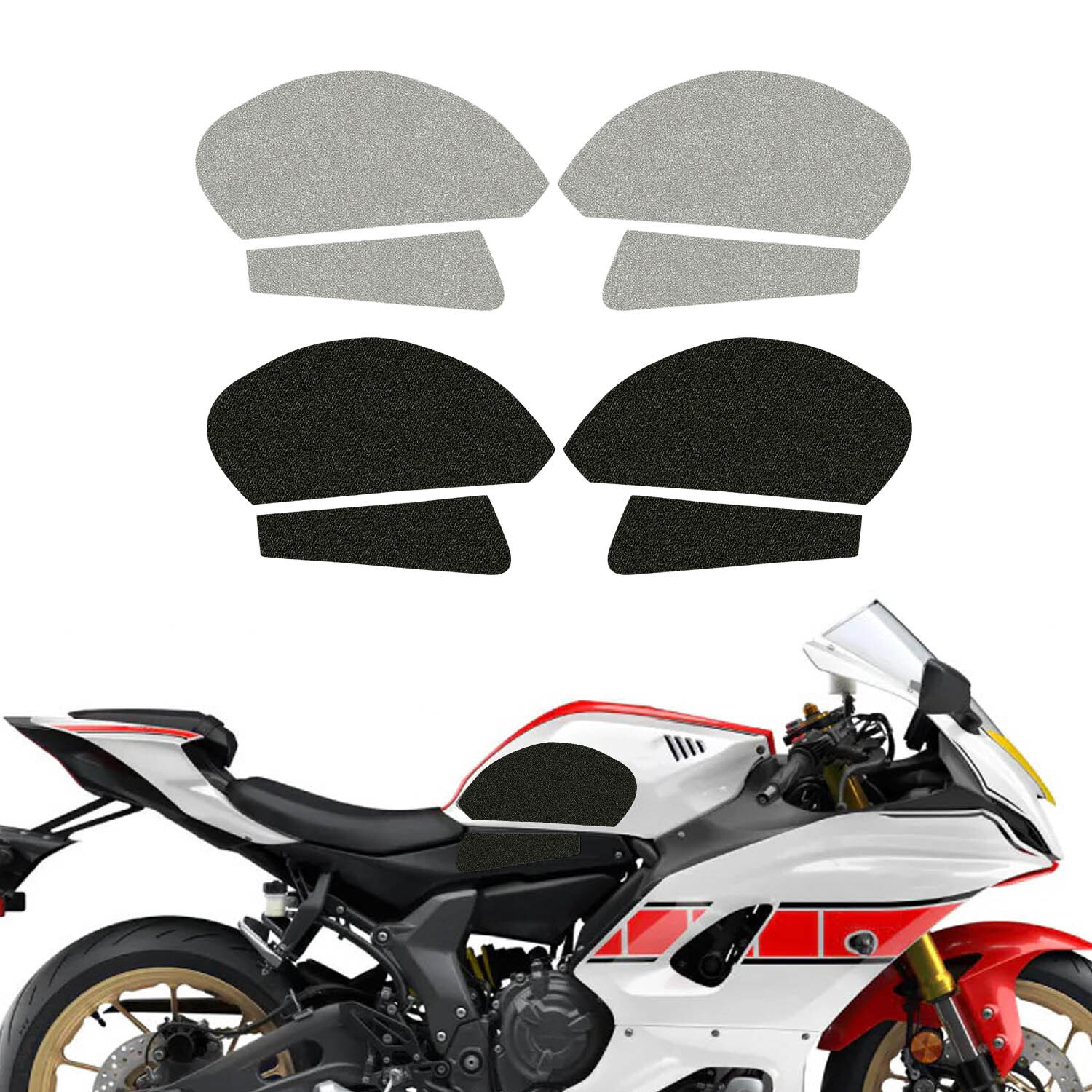 Anti-Slip Tank Traction Pads Fuel Gas Knee Grips For YAMAHA YZF R7 2022 ...
