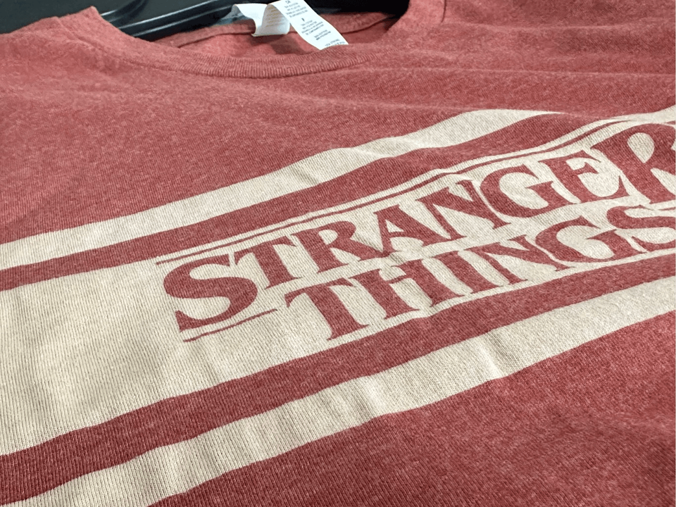 Stranger Things Retro Slim Fit Swag Tee Shirt Size S USA Netflix Bella ...