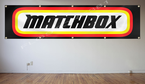 Matchbox Banner Flag 2x8 Ft Mattel Cars Toys Collectors Wall Decor Flag ...