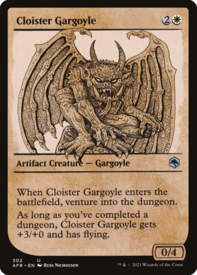 Magic the Gathering (mtg): AFR: Cloister Gargoyle (Showcase) - Foil | eBay