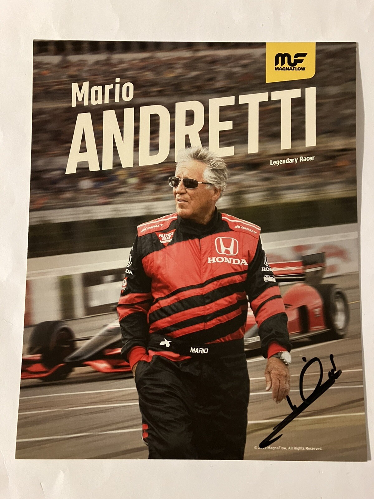 Mario Andretti Sema 2022 Magnaflow Signed Autograph Hero Photo Card ...