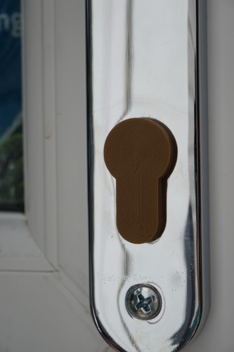 Keyhole Lock Cover Door Lock Cover Draft Draught Excluder Cap PushFit ...