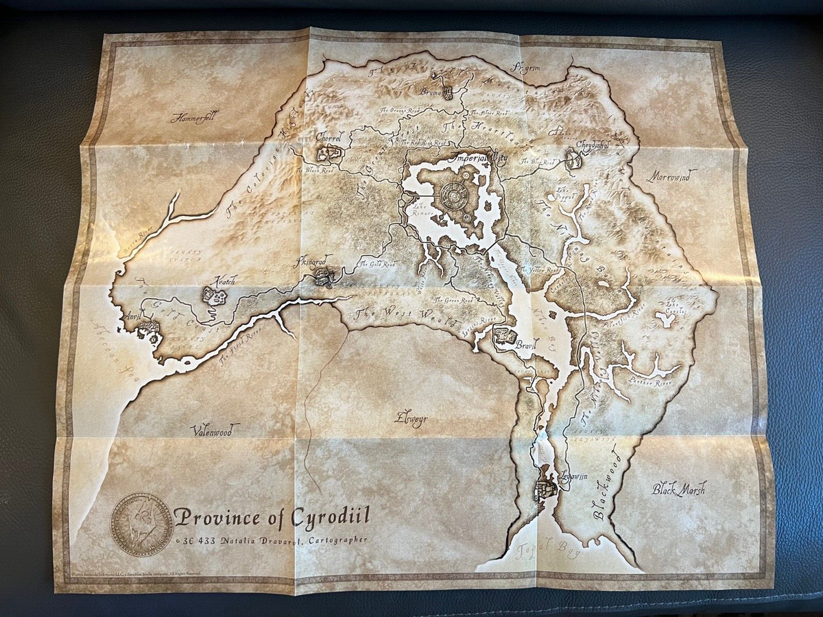 Elder Scrolls Oblivion Map