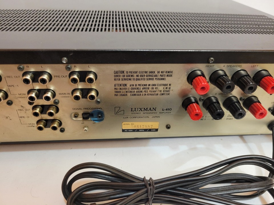 Luxman L-410 Stereo Integrated Amplifier 75Wpc Audiophile Hifi Amp | eBay