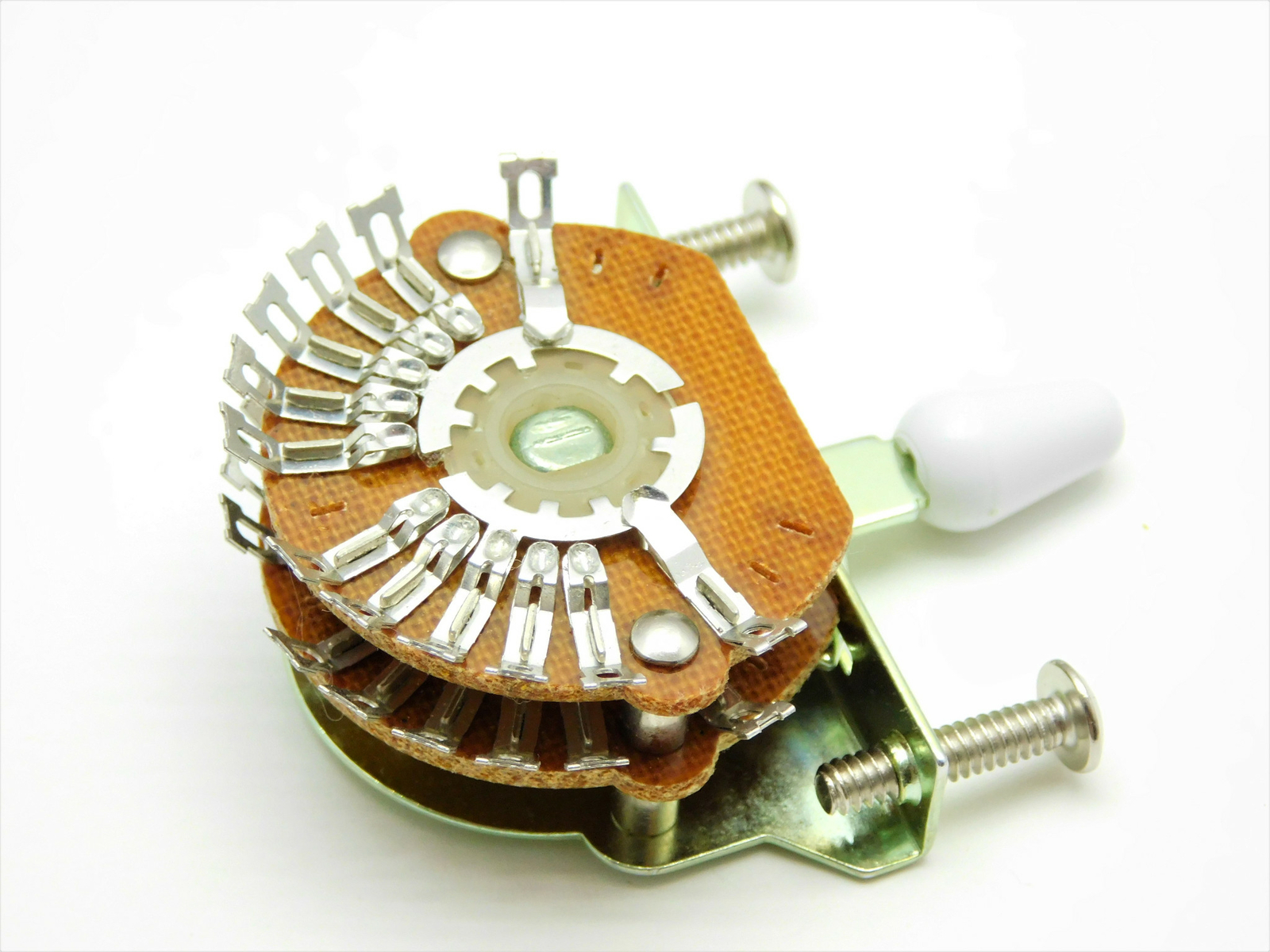 5-way 4-Pole, Double Wafer, Super Mega Switch for Stratocaster White ...