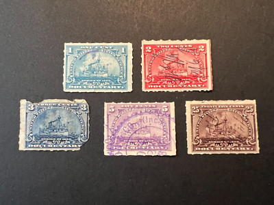 USA Series of 1898 Battleship Documentary Stamps.....Free UK Postage | eBay