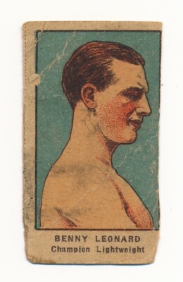 1921 W551 BENNY LEONARD (HOF) RC Rookie GOAT Lightweigh Jewish Boxing ...