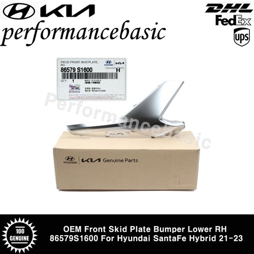 OEM Front Skid Plate Bumper Lower RH 86579S1600 For Hyundai SantaFe ...