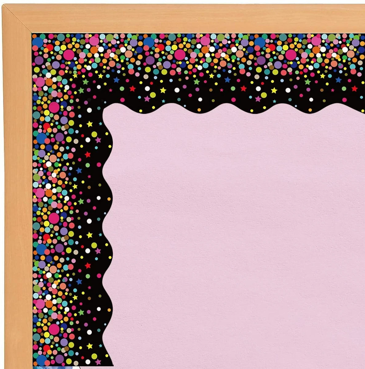 Pink And Brown Polka Dot Border Clip Art