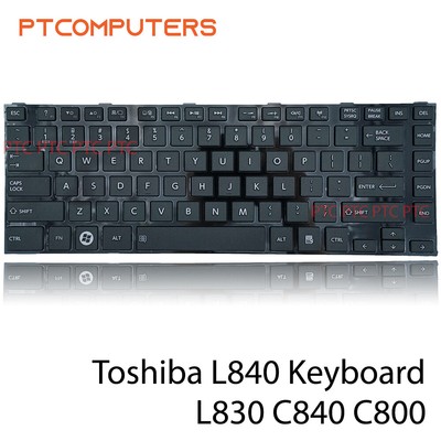 Keyboard for Toshiba Satellite C830 C830D C840 C840D C845 C800 Series ...