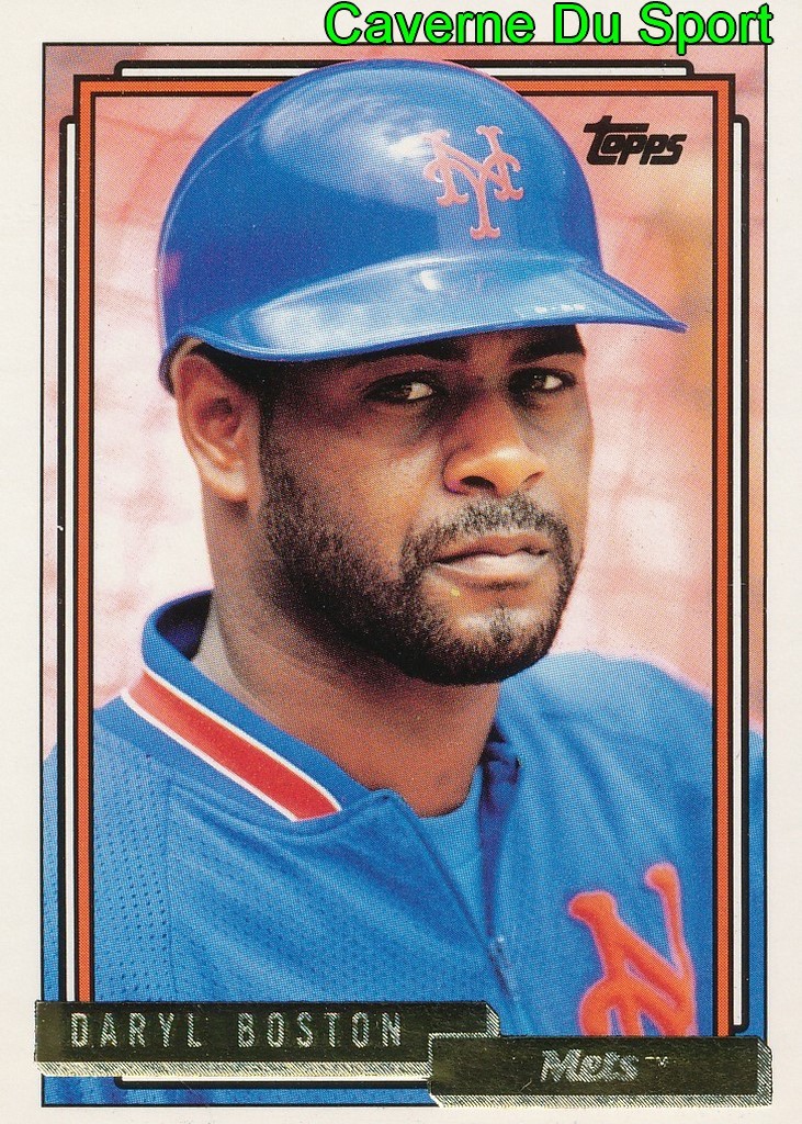 227 DARYL BOSTON OF METS TOPPS GOLD BASEBALL CARD 1992 | eBay