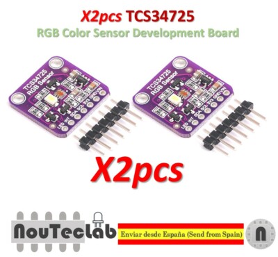 2pcs TCS34725 Color Sensor RGB Color Sensor Development Board 34725 ...
