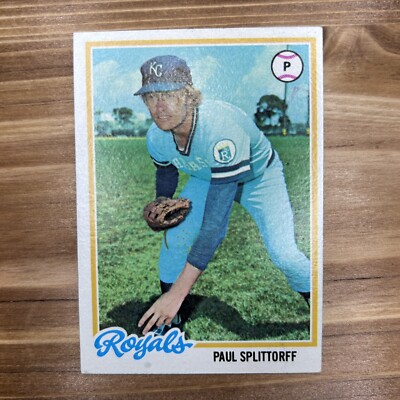 1978 Topps Paul Splittorff Kansas City Royals #638 | eBay