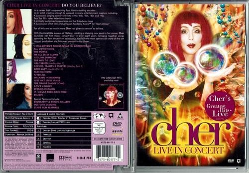DVD - Cher - " Live in Concert " - 90min. | eBay