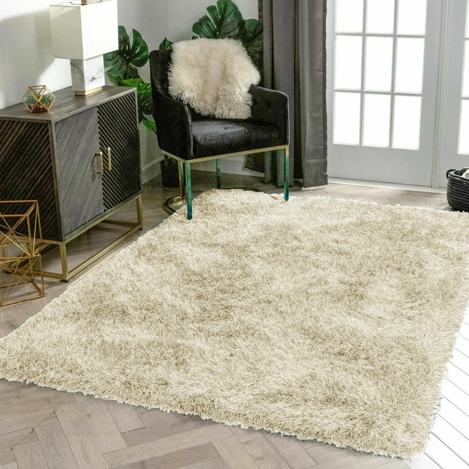 Thick Large Shaggy Rugs Living Room Bedroom Carpet Hallway Runner Rug ...