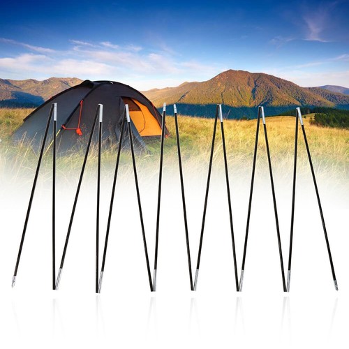 2 sets 7 Sections Universal Adjustable Tent Poles Awning Tent Canopy ...