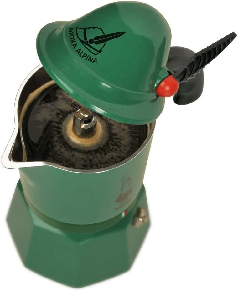 Bialetti Moka Express Alpina Iconic Stovetop Espresso Maker Moka Pot 3 ...