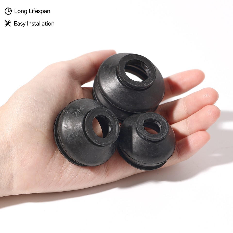 6x Universal Rubber Ball Joint Rubber Dust Boot Cover Track Tie Rod End ...
