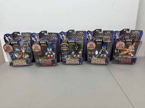 Jazwares Sonic the Hedgehog 20th Anniversary Shadow 2000 Sonic Tails Figures 5pc | eBay
