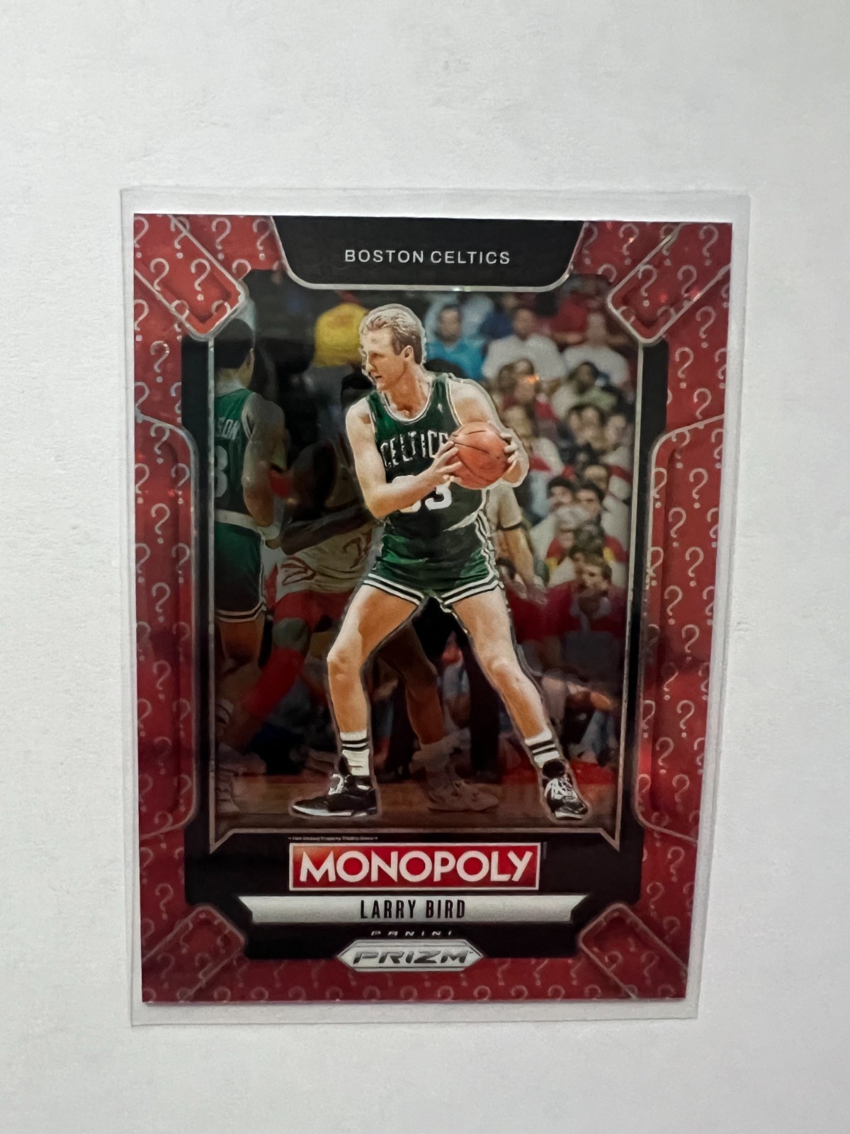 2024-25 Panini Prizm Monopoly Red Question Mark Larry Bird Boston ...