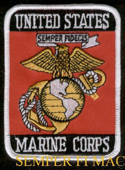 AUTHENTIC US MARINE VETERAN PATCH USMC MARINES PIN WOW L@@K | eBay