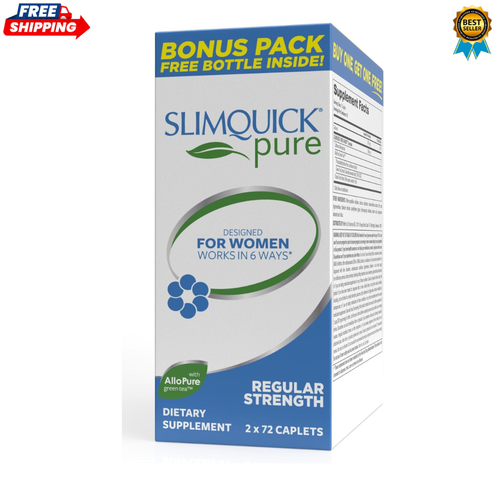 Slimquick Pure 3x Regular Strength Pills for Women to Help Achieve ...