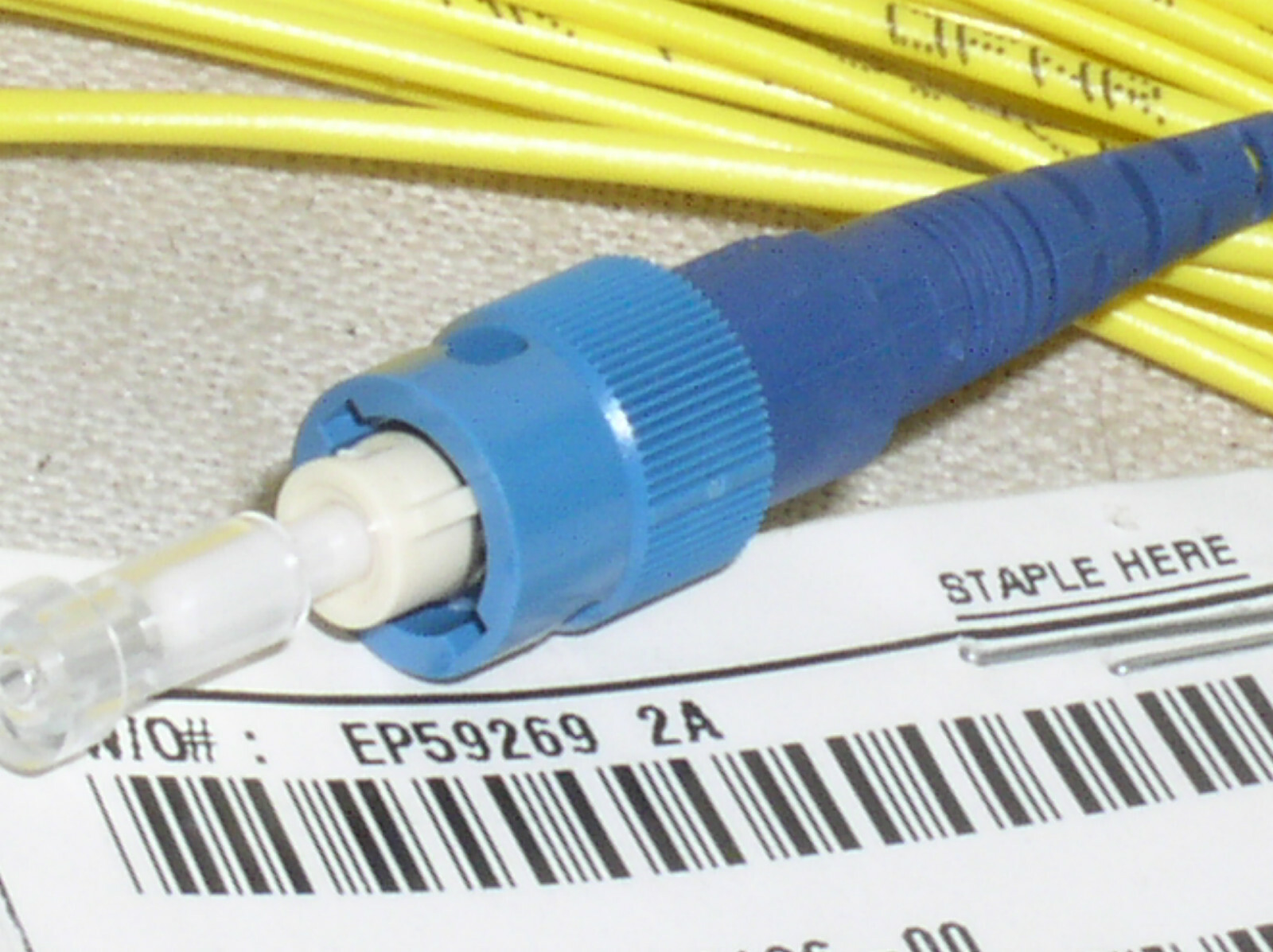 200FT CORNING STUPC FIBER OPTIC CABLE 1F 1.6 08/06-1 SME TB2 OFNR-FT4 ...