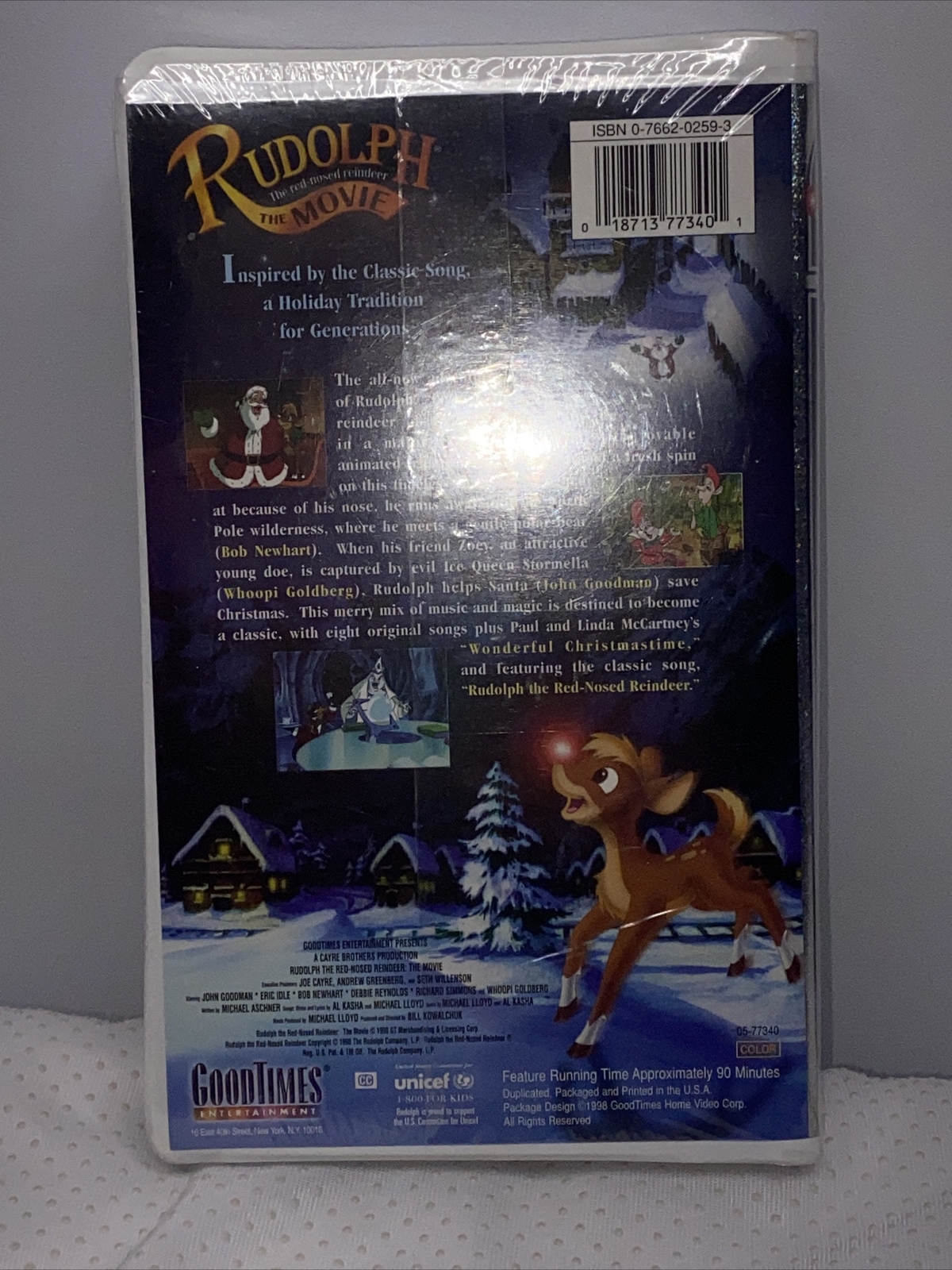 1998 Rudolph the Red-Nosed Reindeer: The Movie VHS, Clam Shell NEW ...