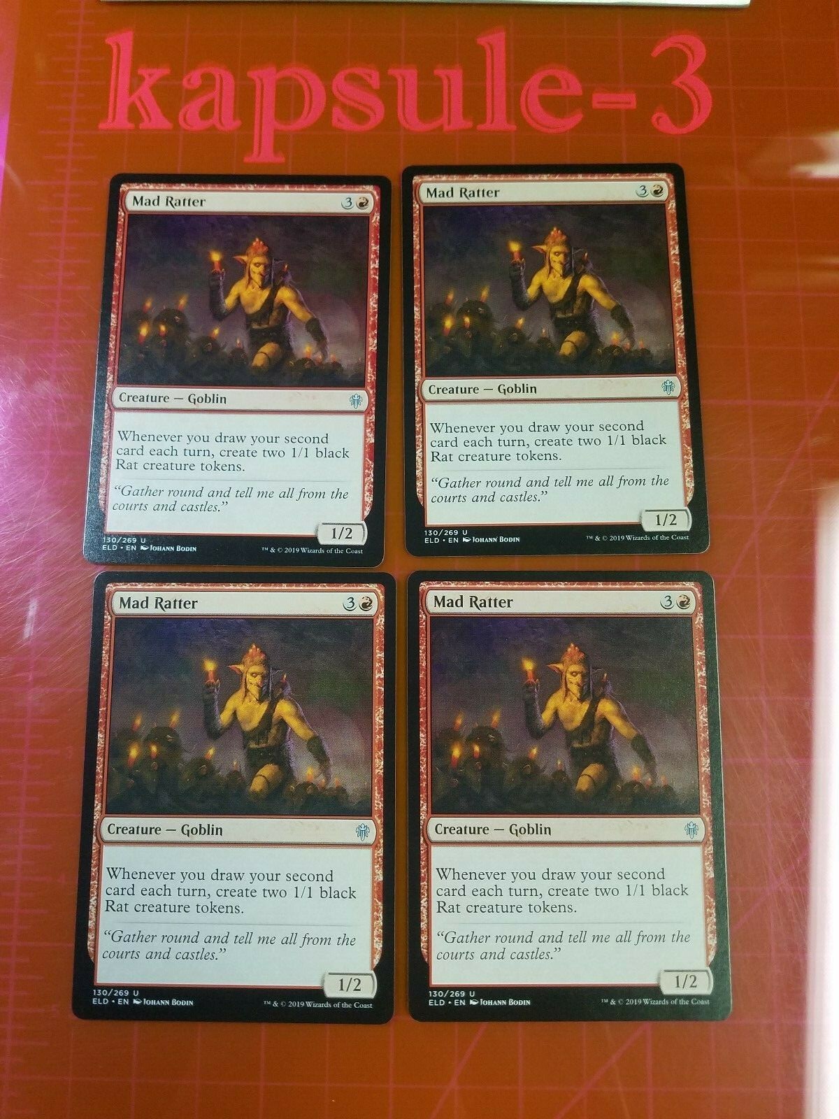 4x Mad Ratter | Throne of Eldraine | MTG Magic The Gathering Cards | eBay