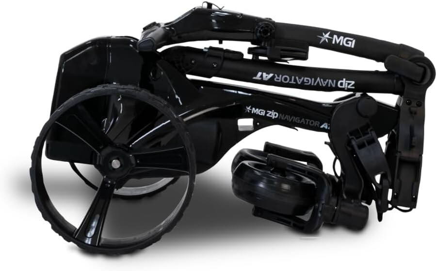 MGI Zip Navigator AT Motorized Golf Push Cart w Travel Bag ...