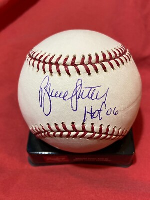 BRUCE SUTTER AUTOGRAPHED SIGNED MAJOR LEAGUE BASEBALL OML "HOF 06 ...
