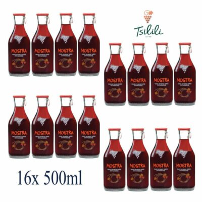 Tsilili Mostra Rotwein trocken 16x 500ml Karaffe mit easy open cap ...