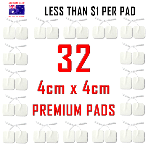 Metron ProTENS Pro TENS compatible ELECTRODE PADS - 4cm x 4cm x 32 ...