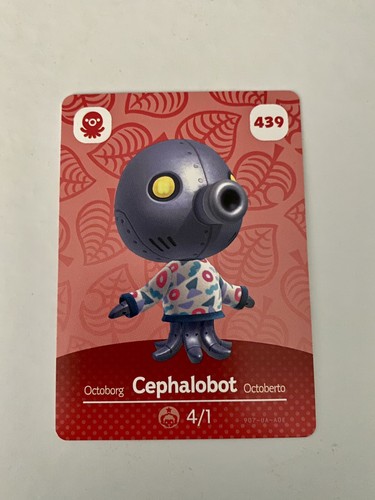 New Nintendo Animal Crossing Amiibo Card Cephalobot #439 USA | eBay