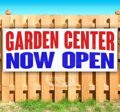 GARDEN CENTER NOW OPEN Advertising Vinyl Banner Flag Sign Many Sizes | eBay