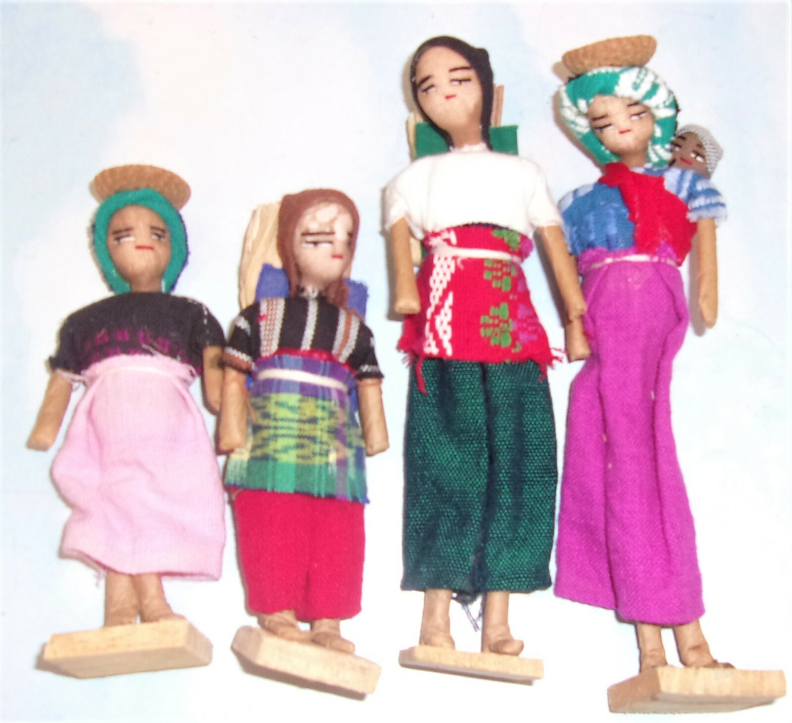 Lot Souvenir Cloth Dolls GUATEMALA/EL SALVADOR 6" to 8" Tall | eBay