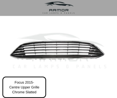 CENTRE FRONT MAIN GRILLE MAT CHROME FOR FORD FOCUS 1873307 2014- 2018 ...
