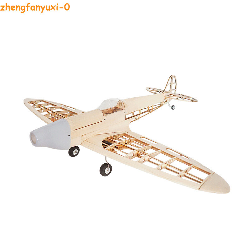 WWII British Spitfire Fighter RC Model Balsa Wood Aircraft KIT Skin ...
