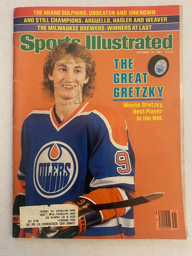 Oilers Wayne Gretzky Sports Illustrated 1st Cover Magazine October 12 ...