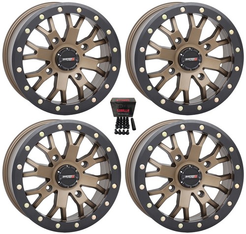System 3 SB-4 Beadlock Bronze (6+1) UTV Wheels 14" Can-Am Maverick X3 ...