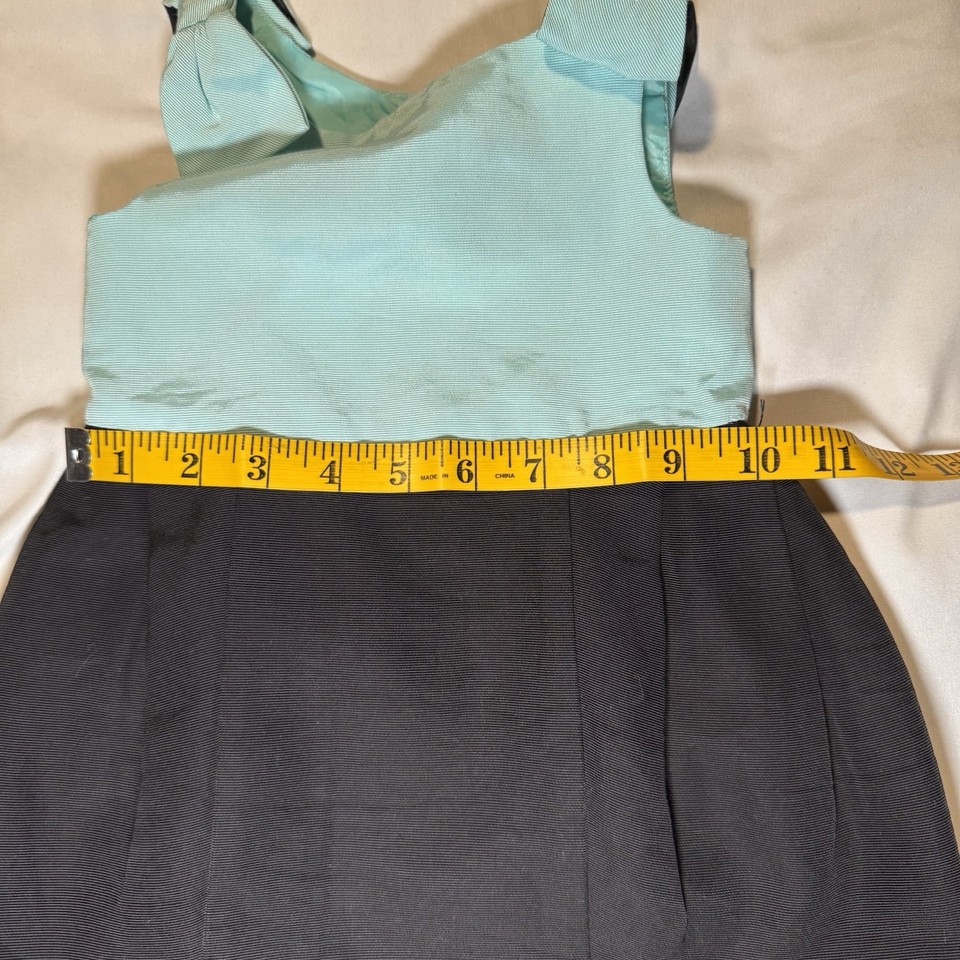 Janie & Jack Baby Girl High Tea Holiday Ponte Bow Dress Turquoise/Black ...
