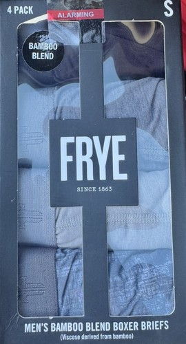 FRYE Boxer Briefs Bamboo Blend Ultrasoft Mens SMALL S 4 Pack Multicolor ...
