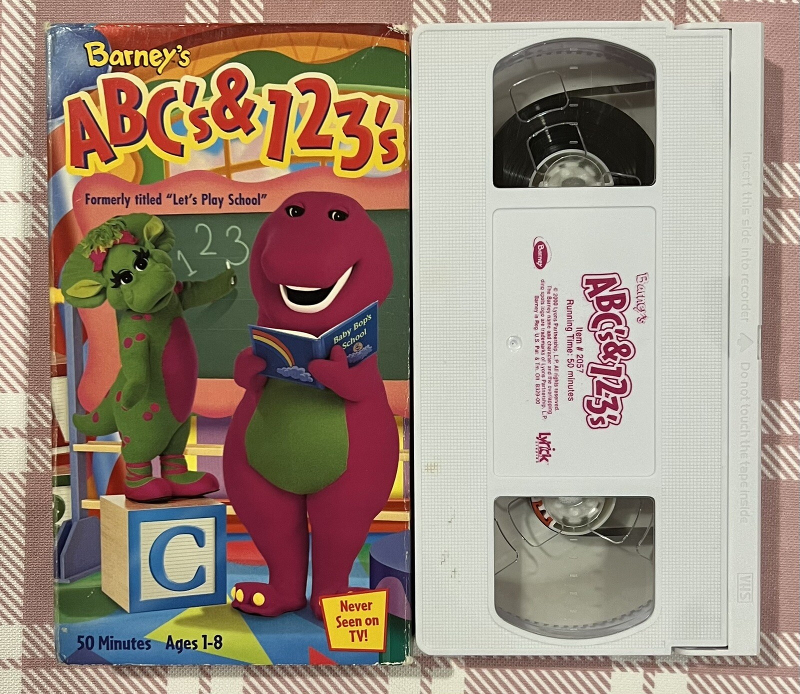 Barney VHS Tape ABC's And 123's Let's Play | Grelly USA