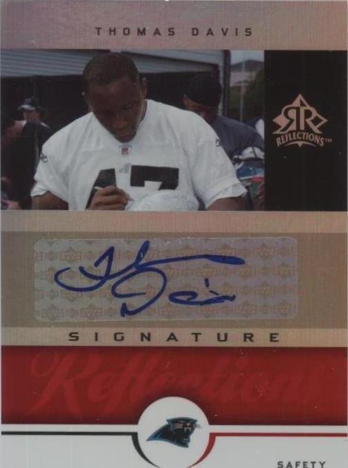 2005 Upper Deck Reflections - Signature Reflections Thomas Davis #SR-TD (AU, RC) for sale online ...