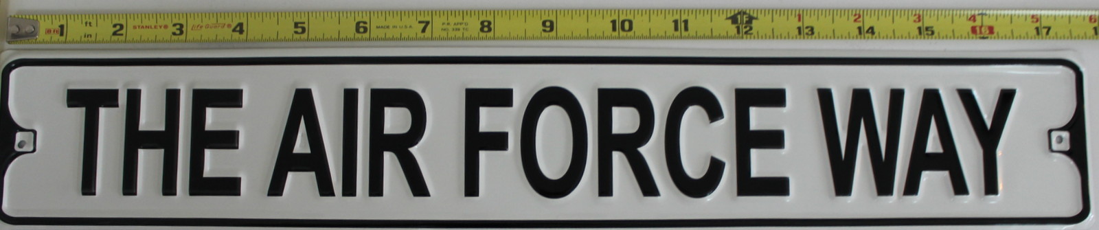 Metal Street Sign The Air Force Way Embossed Military Man Cave Bar ...