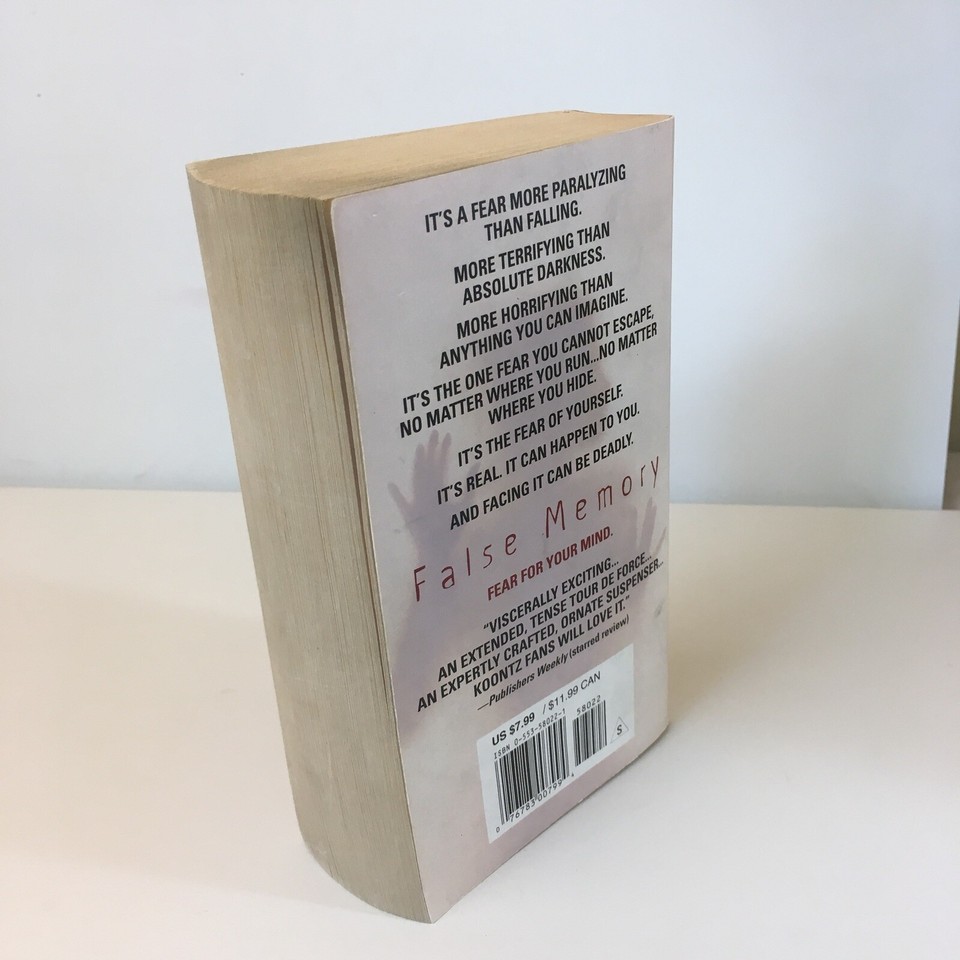 False Memory by Dean Koontz ***Free Shipping/Each Additional Paperback ...