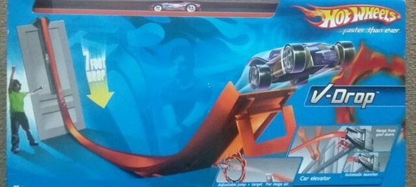 2008 Hot Wheels V-drop Super Velocity Track Set With Car 7 Foot Drop ...