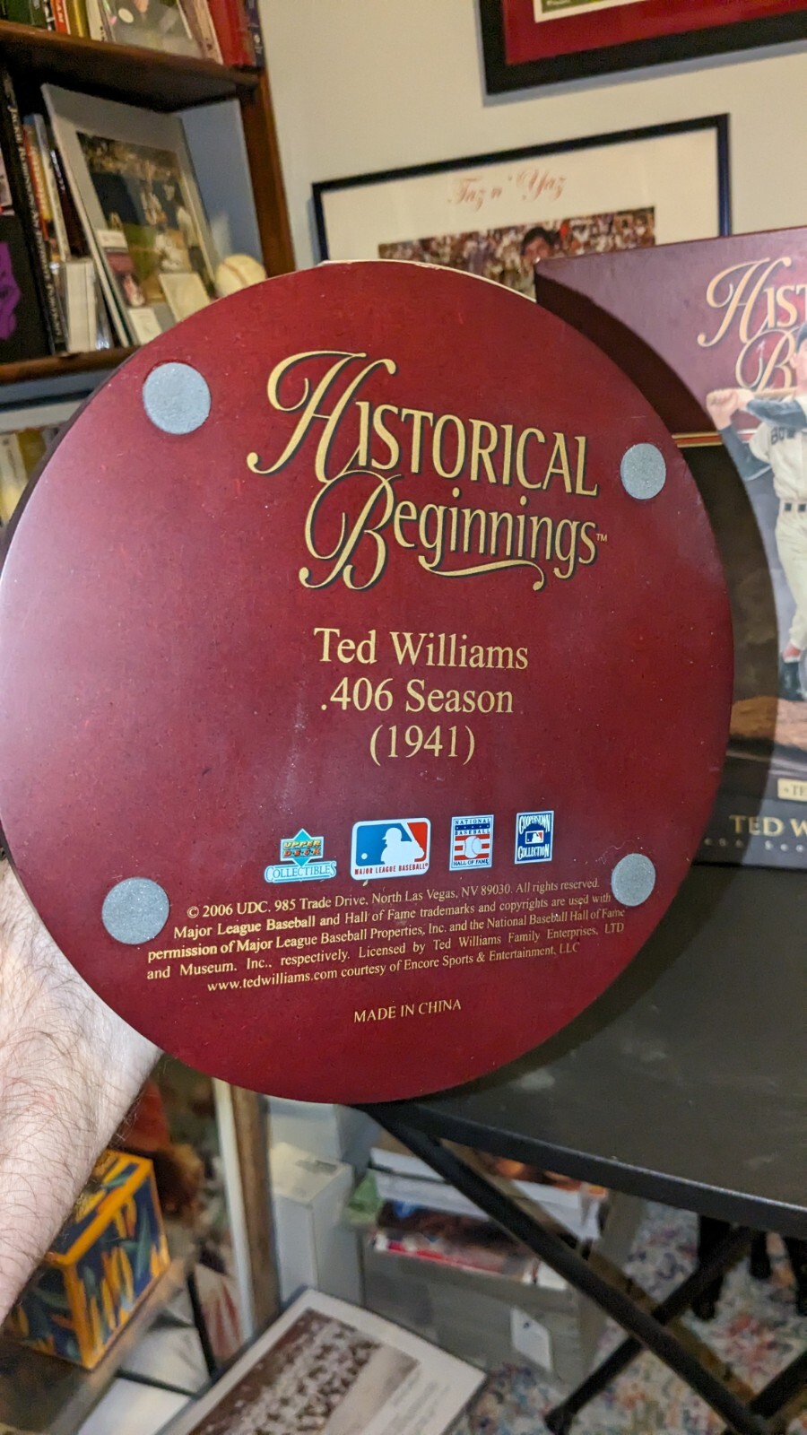 Ted Williams Boston Red Sox 2006 Upper Deck Historical Beginnings ...
