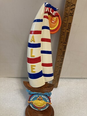 SOUTH BEACH SAIL ALE BEAUTIFUL SAILBOAT draft beer tap handle. FLORIDA ...